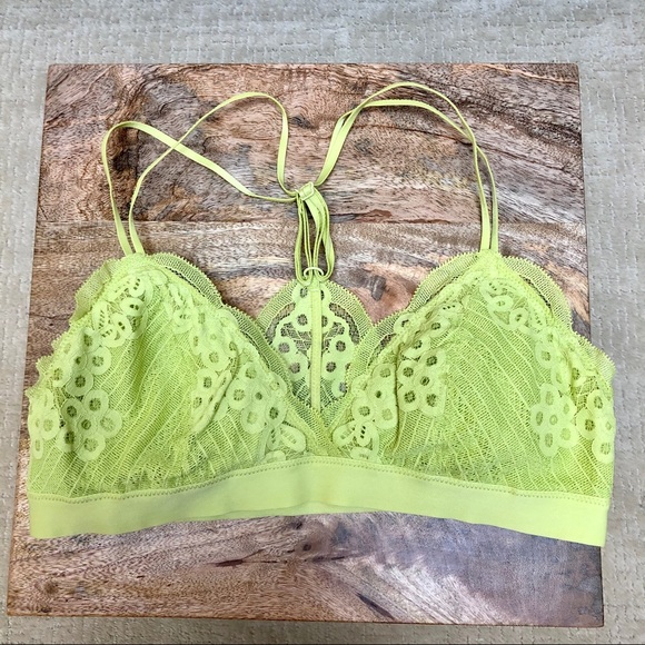 aerie | Intimates & Sleepwear | Aerie Lime Green Wonder Lace Padded ...